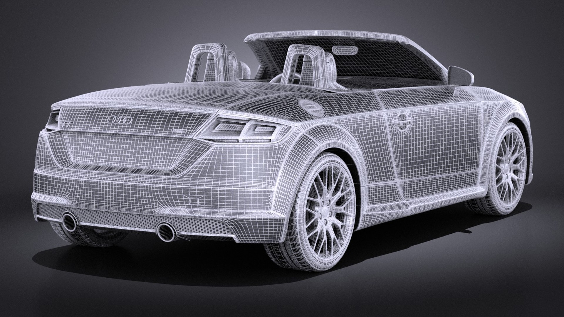 3d model of 2015 roadster audi