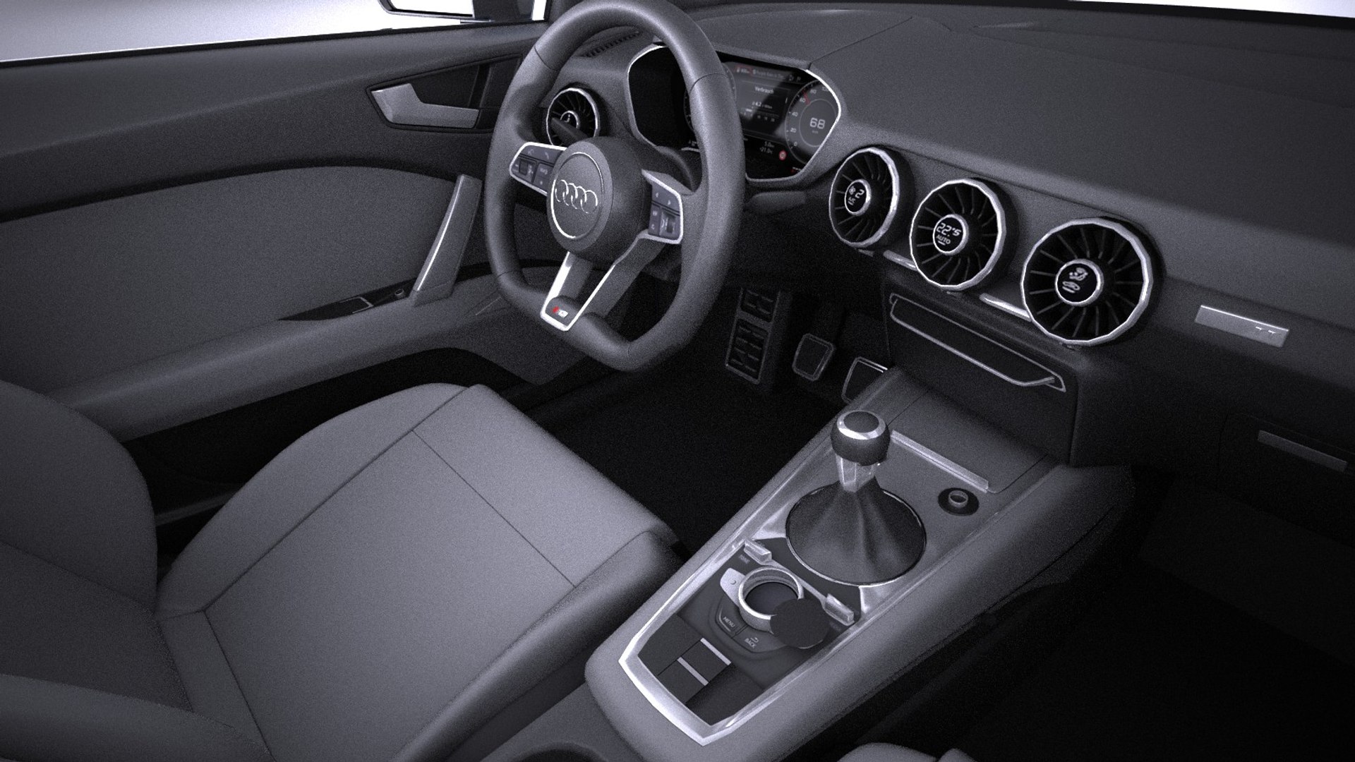 3d model of 2015 roadster audi