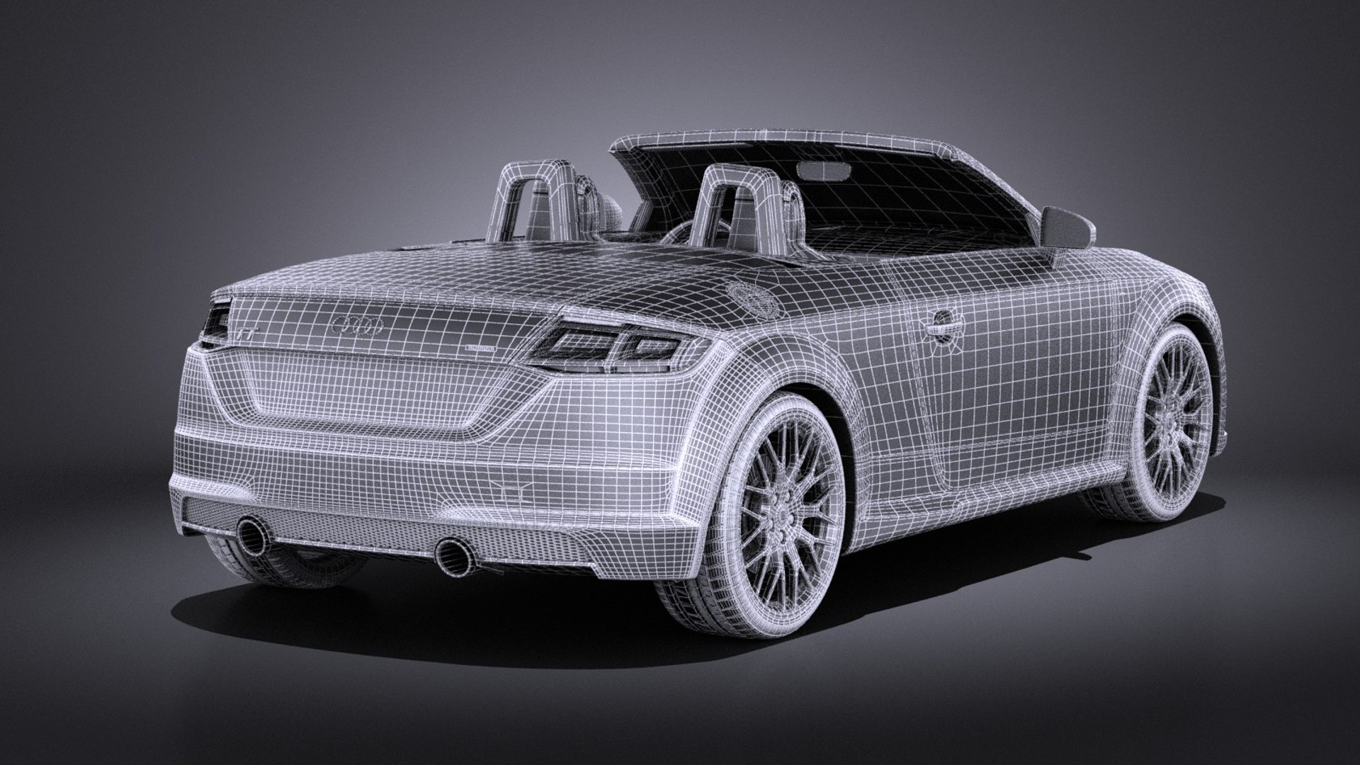 3d model of 2015 roadster audi