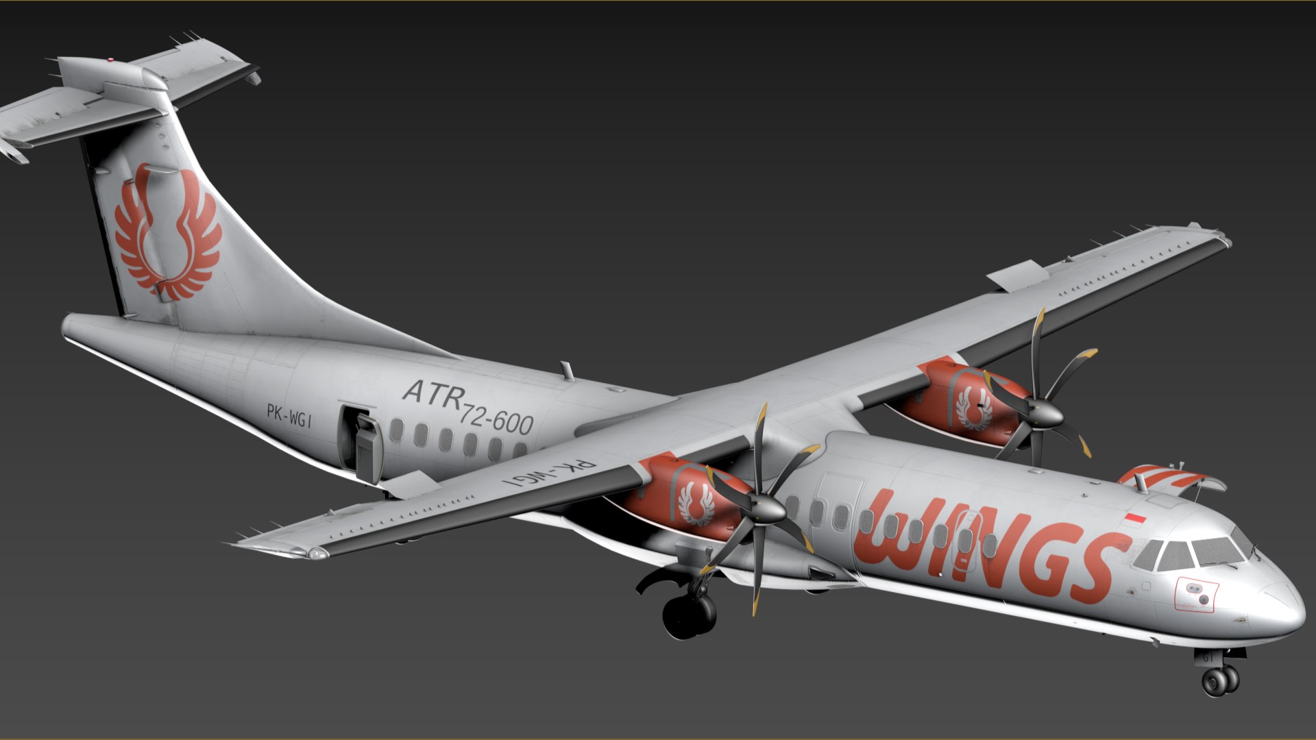 ATR-72 3D Model - TurboSquid 2289172