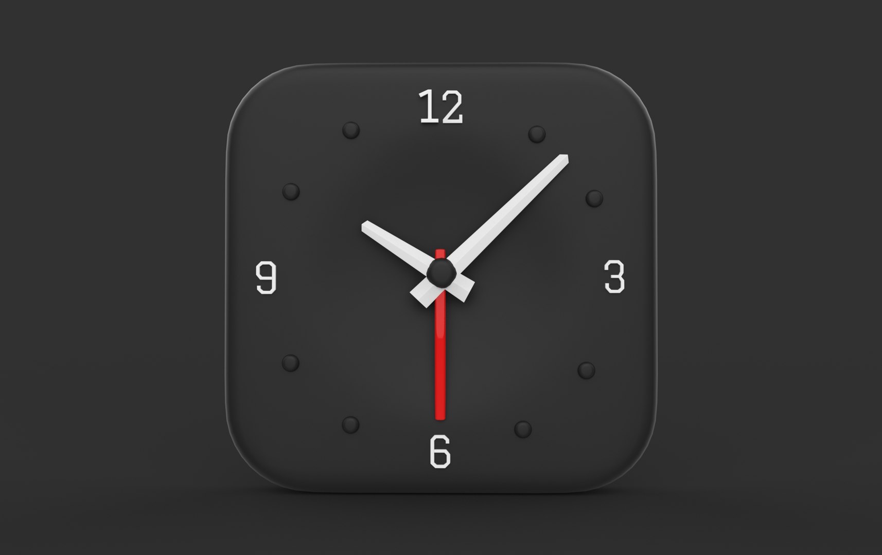 Clock Icon 3D Model 3D Model - TurboSquid 2336045