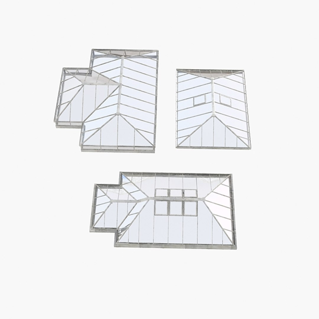 3d Model Roof-top Glass Pyramid