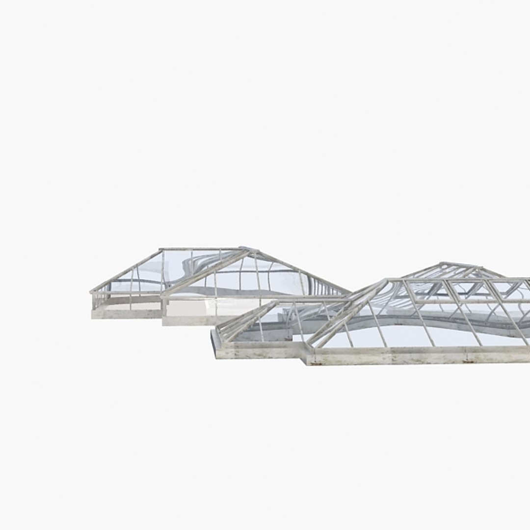 3d Model Roof-top Glass Pyramid