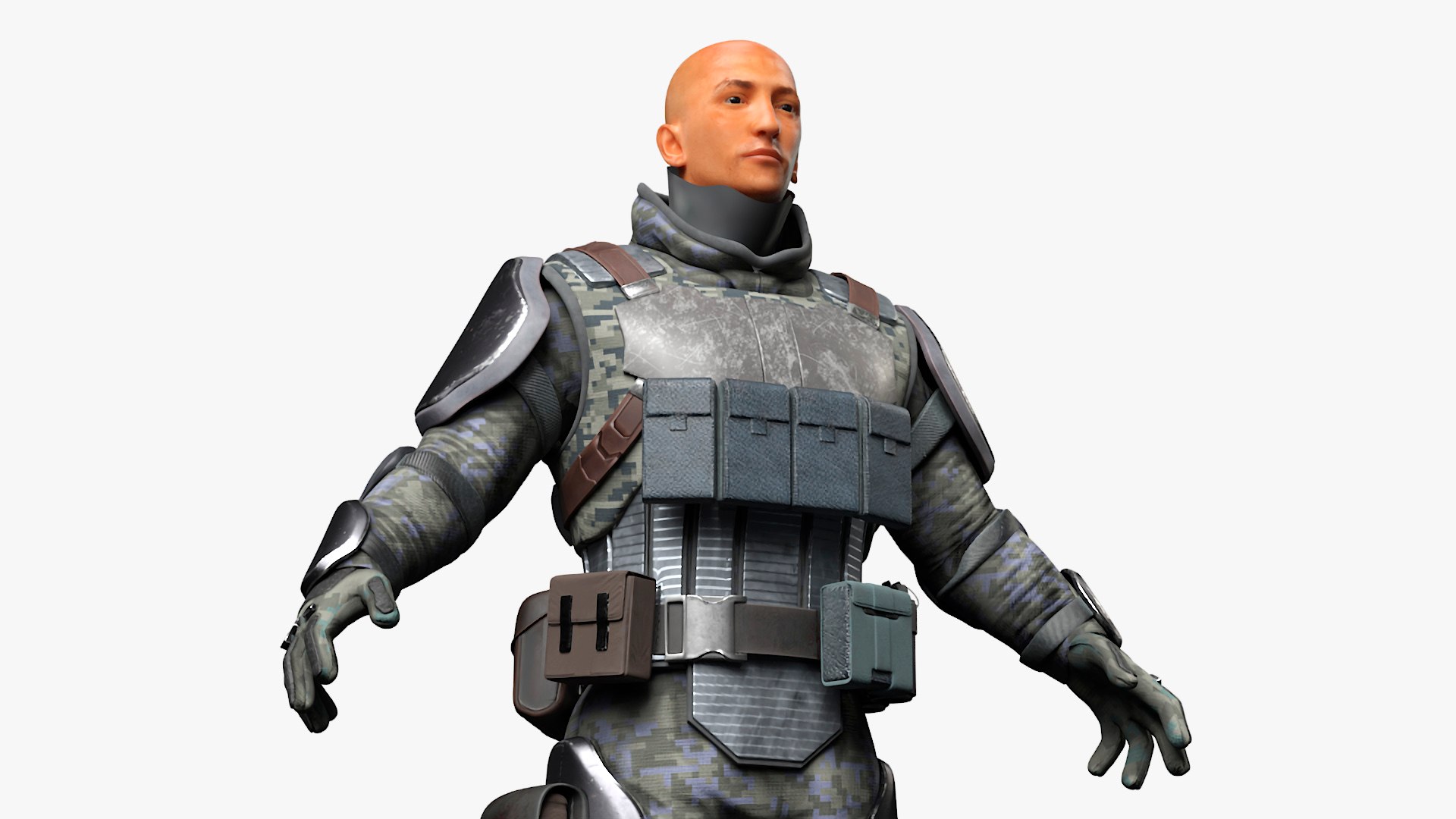 Future Soldier Fully Equipped Model - TurboSquid 2307295