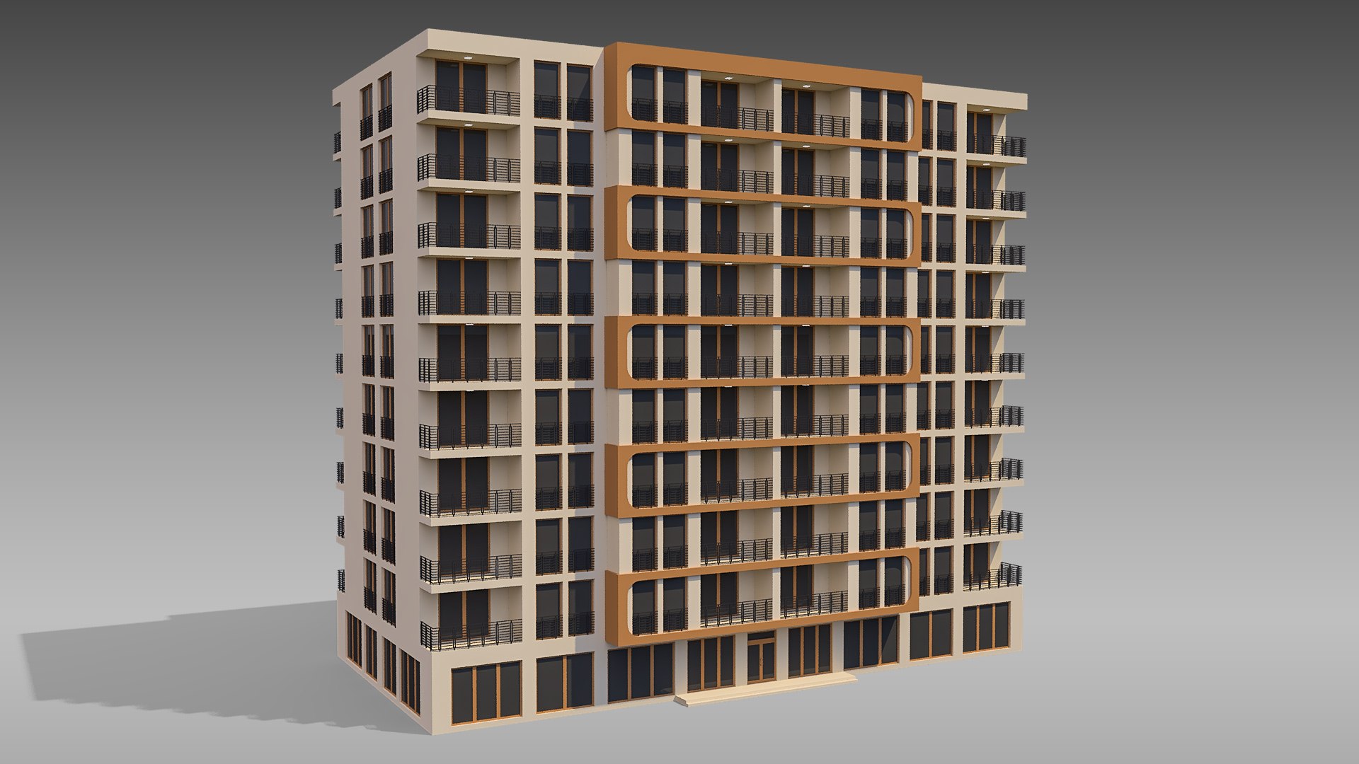 3D Apartment Building 013 - TurboSquid 1722791
