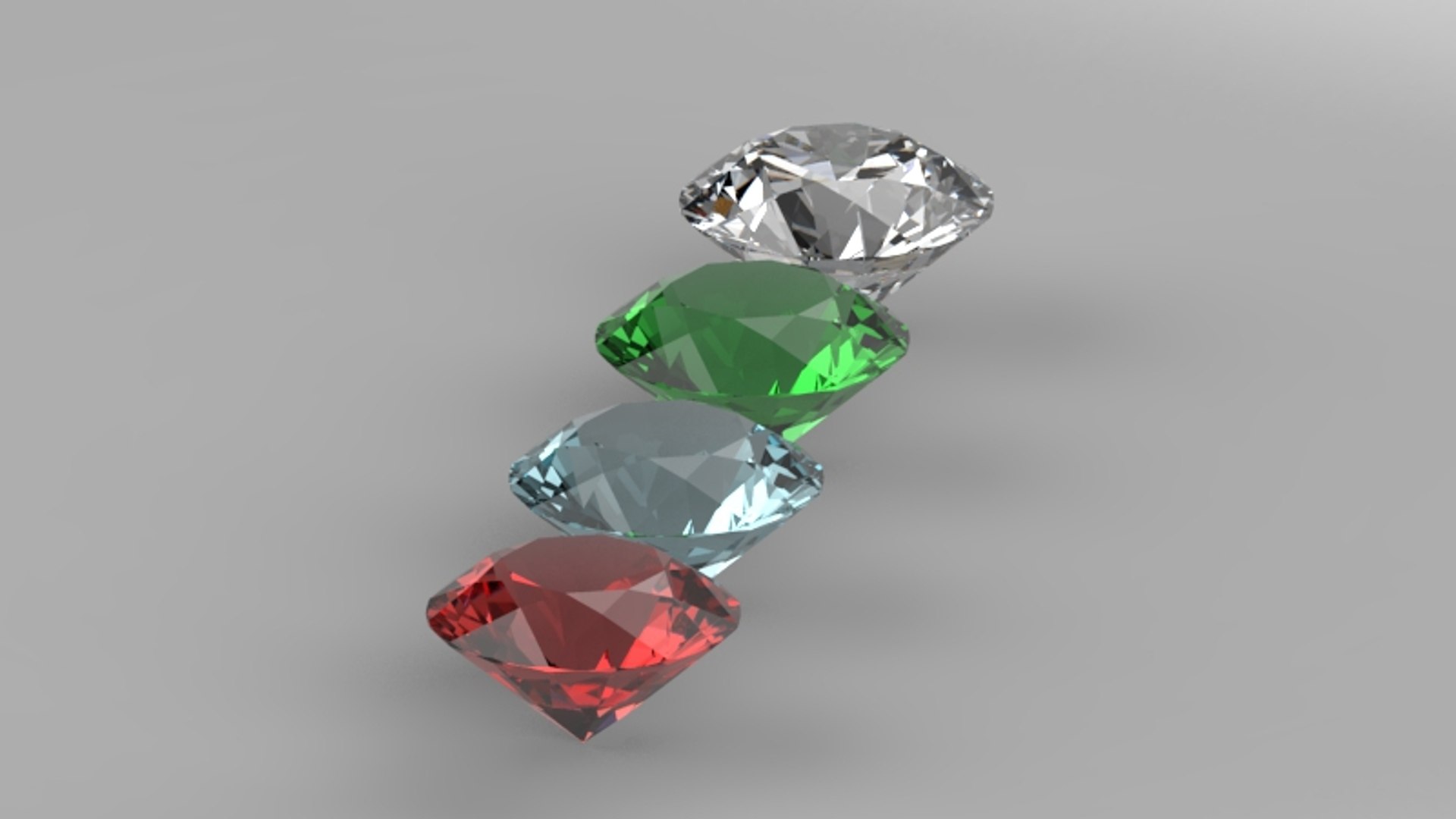 cut diamonds 3d model