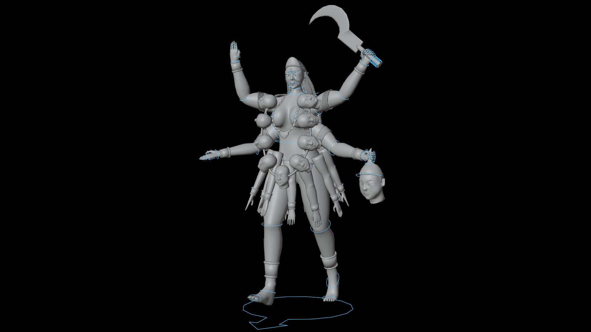 Maa goddess kali 3D model - TurboSquid 1659834