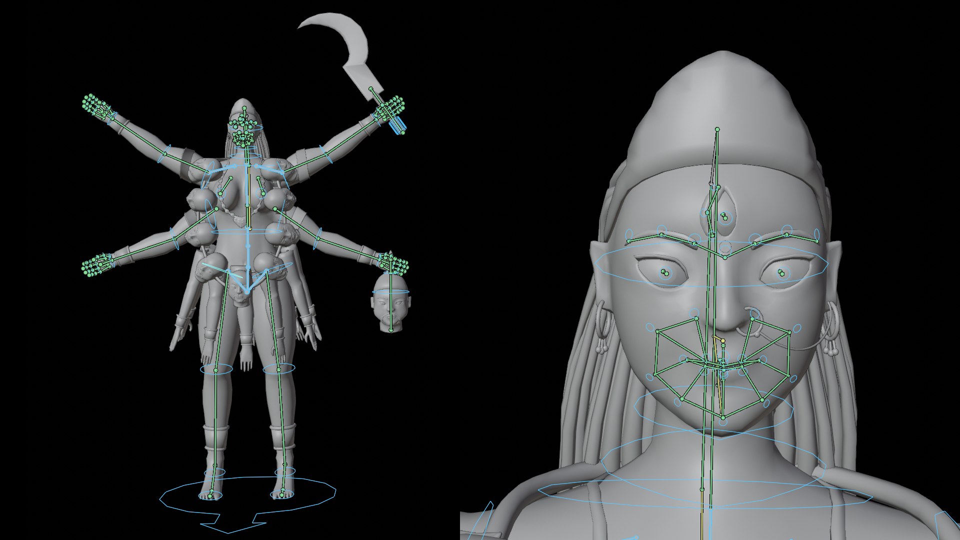 Maa Goddess Kali 3D Model - TurboSquid 1659834