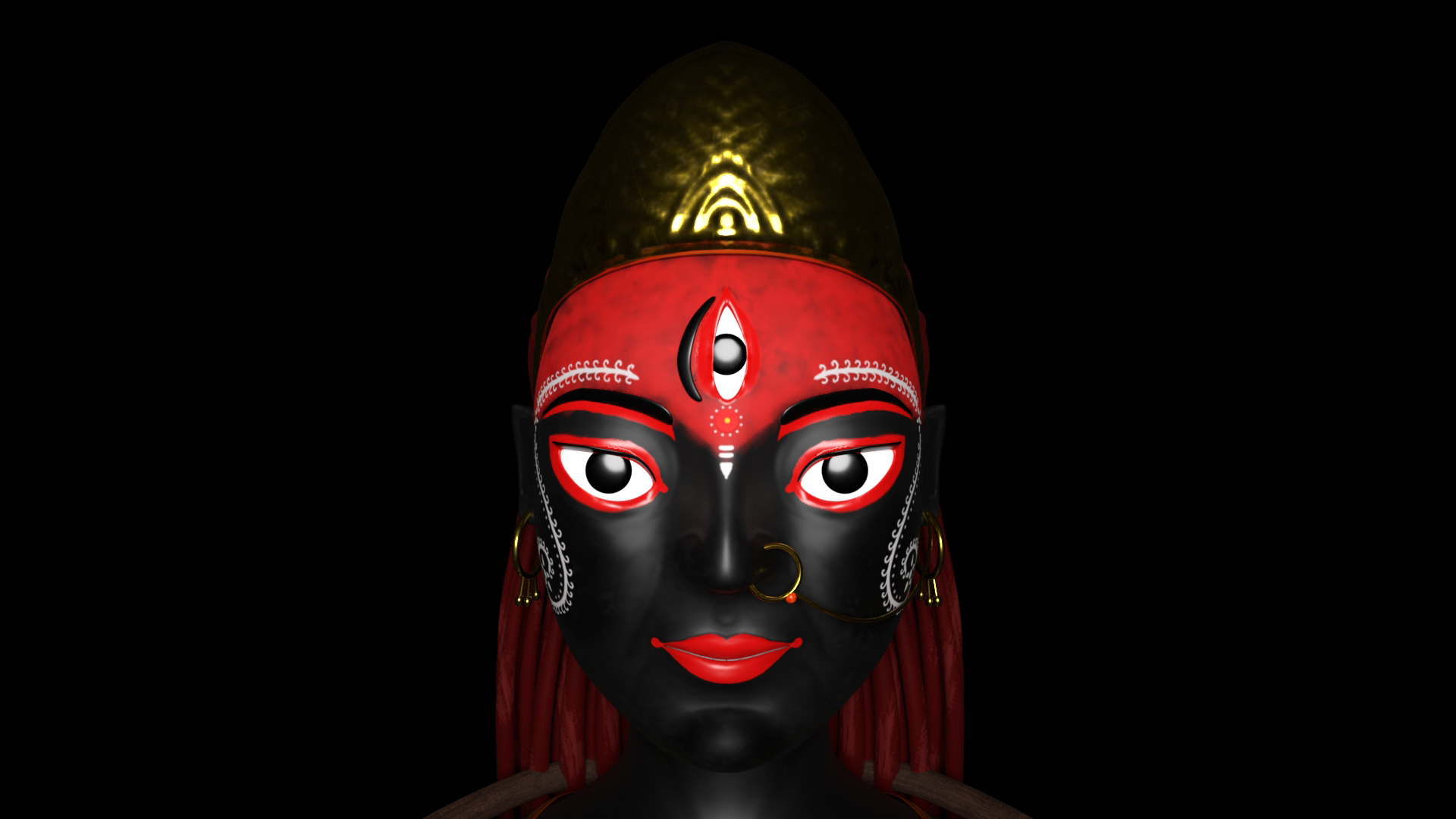 Maa goddess kali 3D model - TurboSquid 1659834