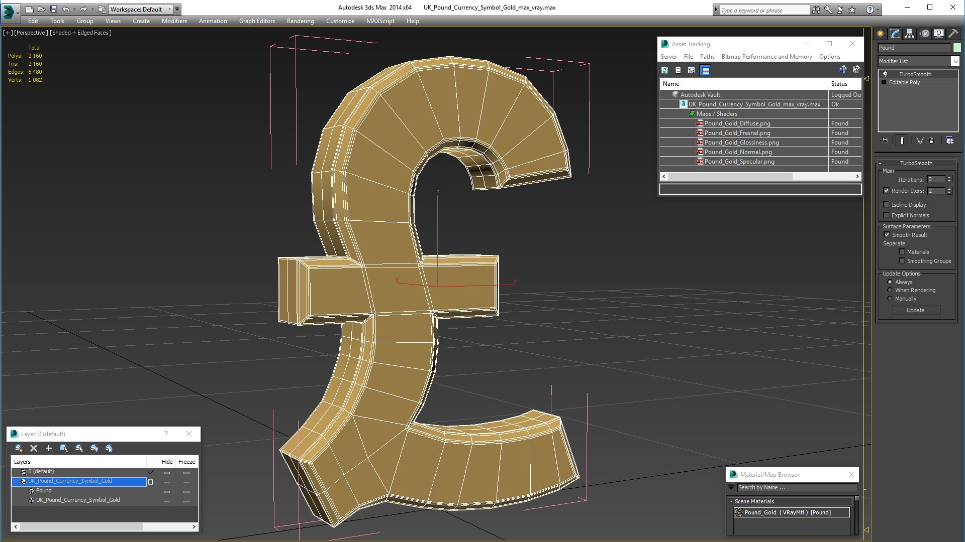 3D Uk Pound Currency Symbol Model - TurboSquid 1686411