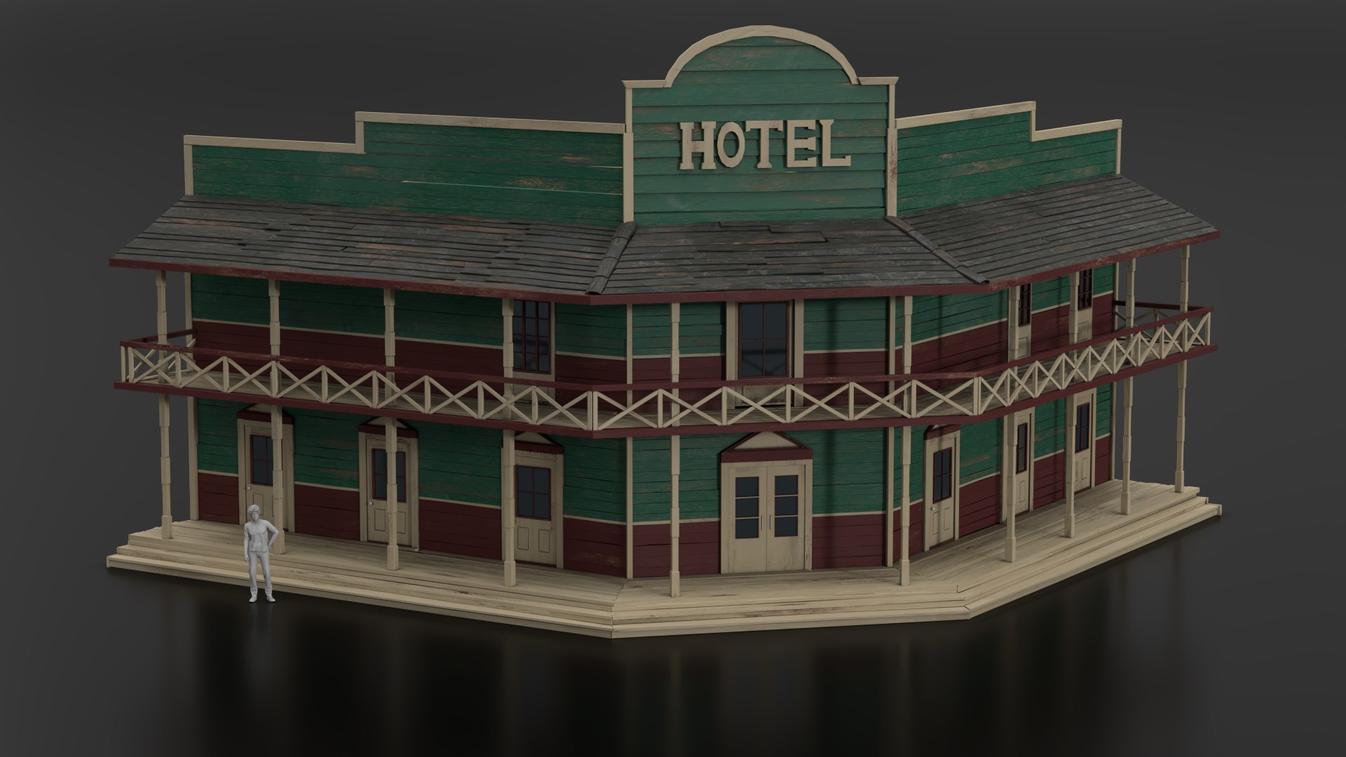 3D West Wild Hotel - TurboSquid 2117072