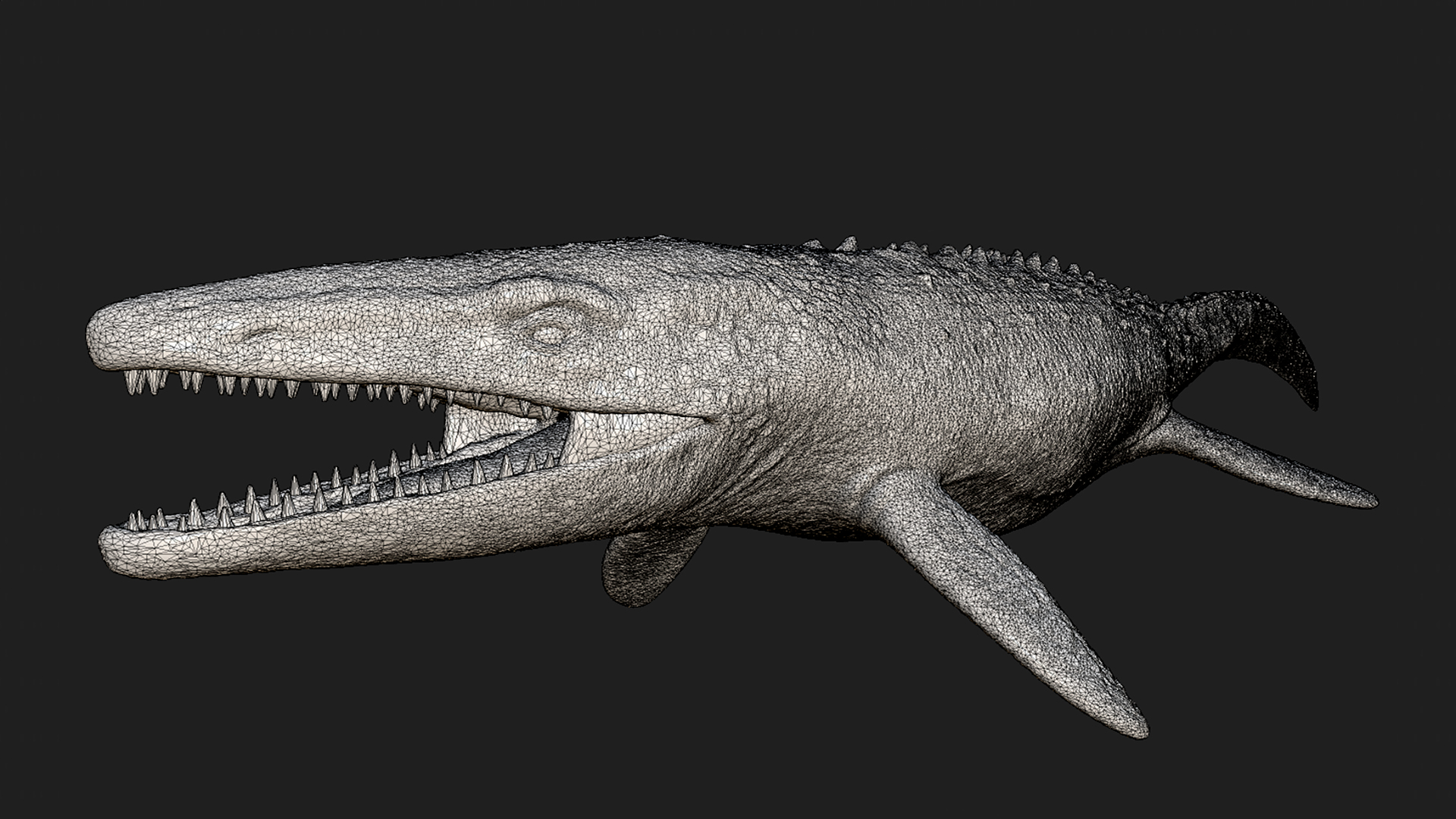 Mosasaurus 3D - TurboSquid 1956623