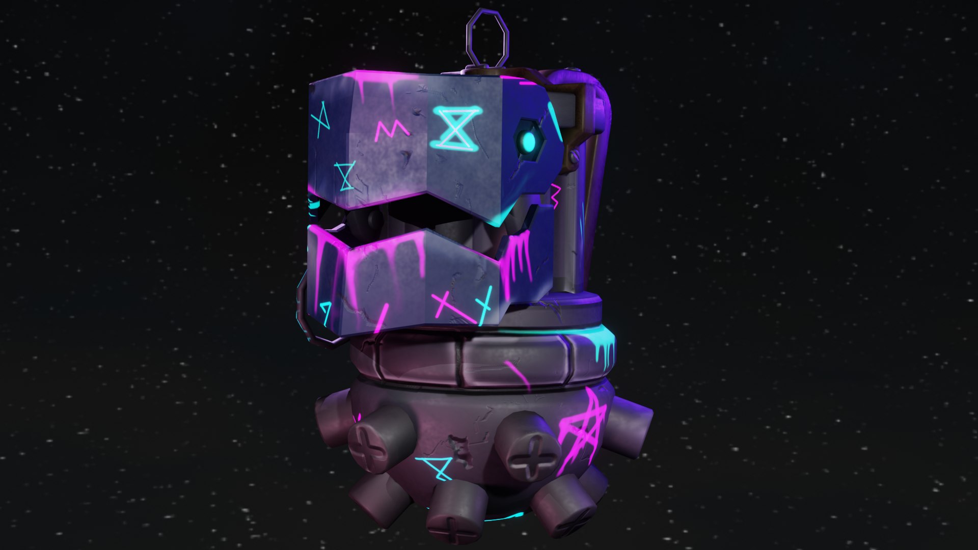 3D 3D Model Of Jinxs Grenade From Arcane - TurboSquid 2107765