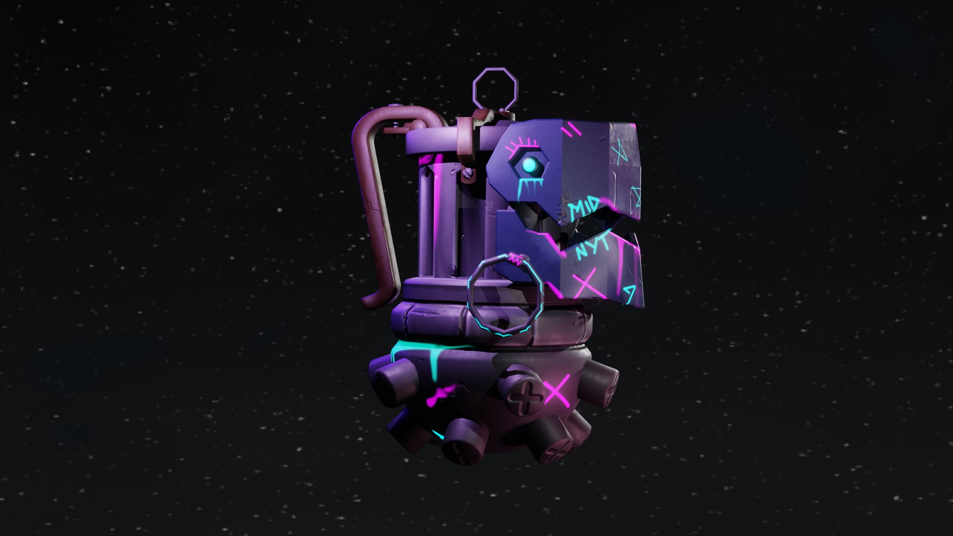 3D 3D Model Of Jinxs Grenade From Arcane - TurboSquid 2107765