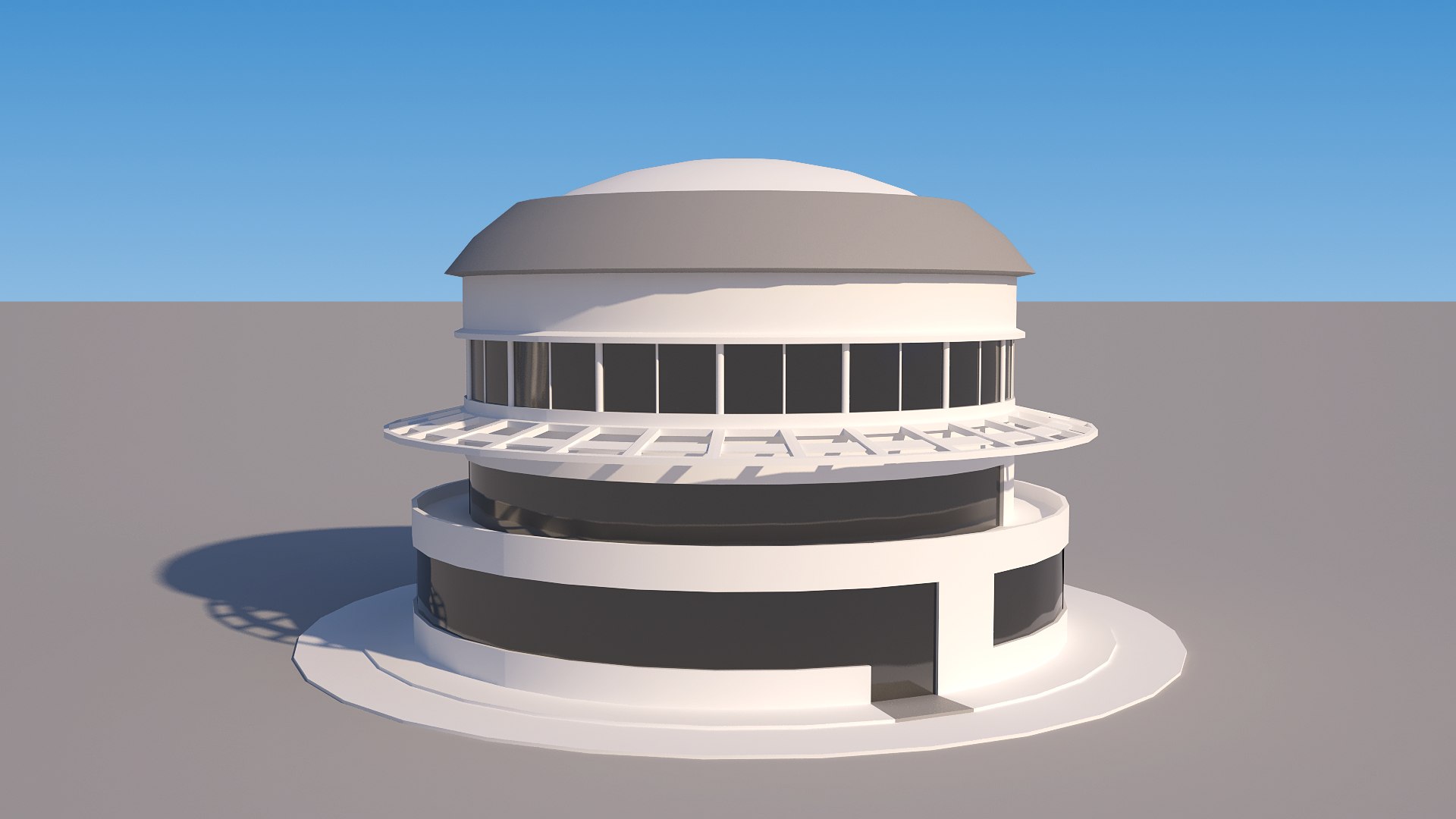 3D Industrial Building 05 - Low-poly - Laboratory - TurboSquid 2183629