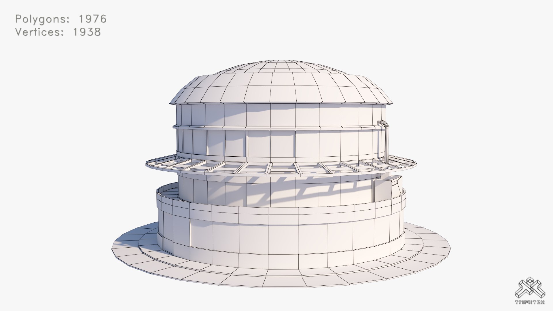 3D Industrial Building 05 - Low-poly - Laboratory - TurboSquid 2183629