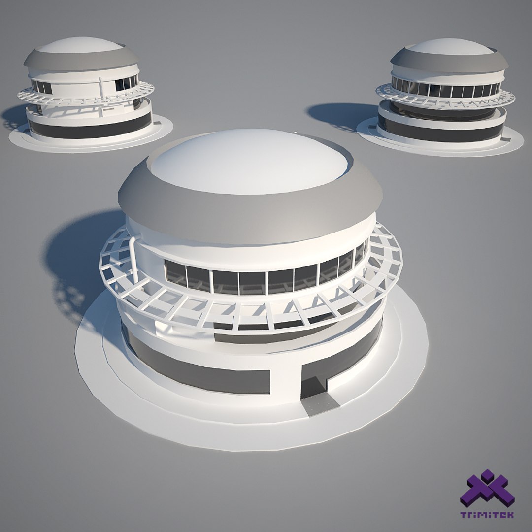 3D Industrial Building 05 - Low-poly - Laboratory - TurboSquid 2183629