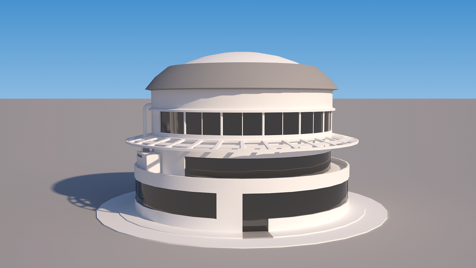 3D Industrial Building 05 - Low-poly - Laboratory - TurboSquid 2183629