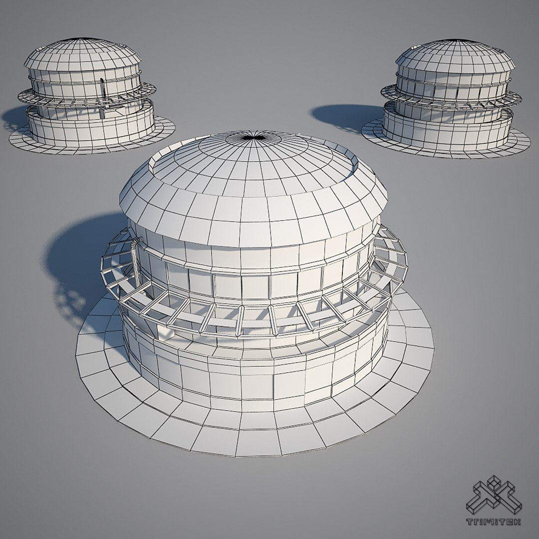 3D Industrial Building 05 - Low-poly - Laboratory - TurboSquid 2183629