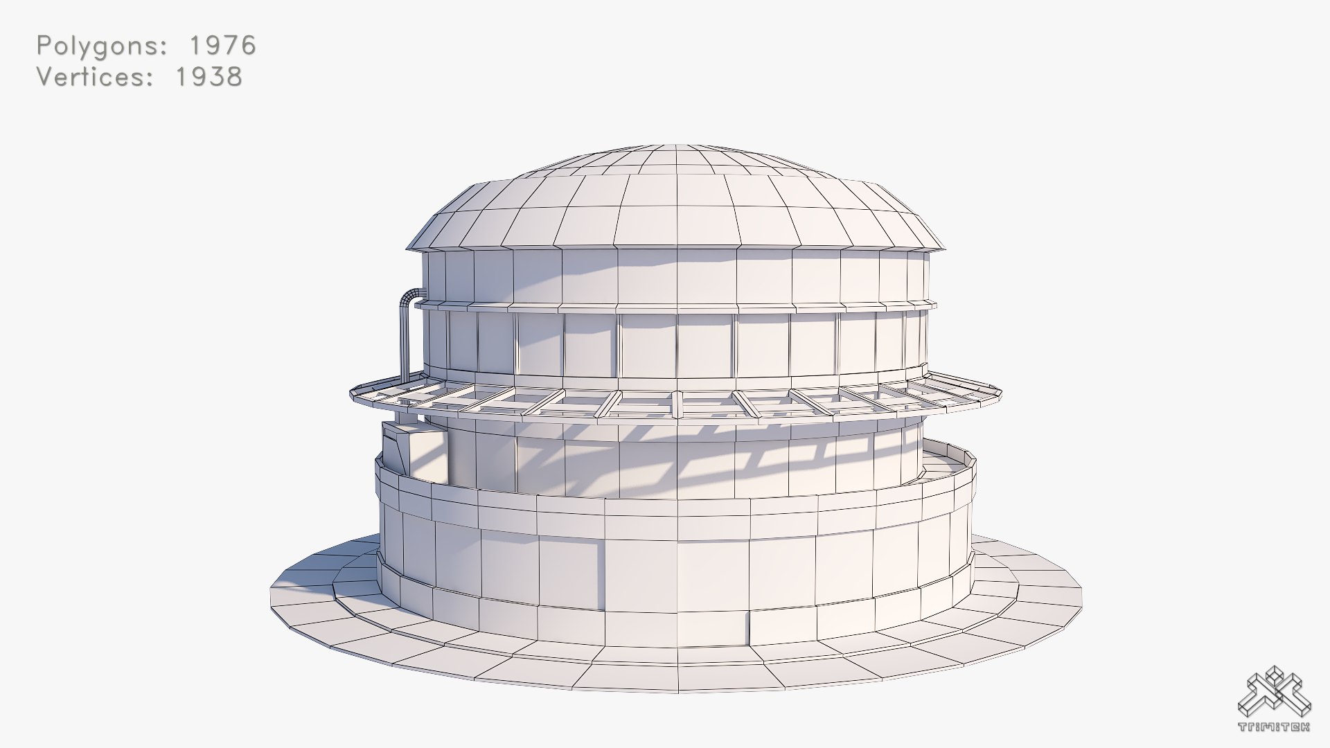 3D Industrial Building 05 - Low-poly - Laboratory - TurboSquid 2183629