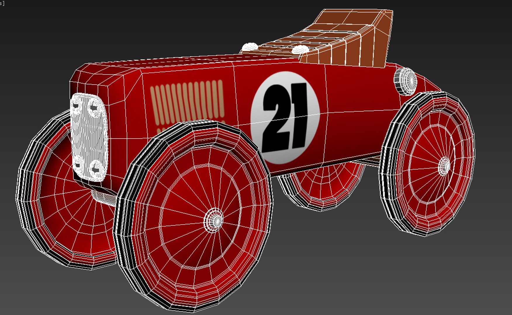 3d Model Toy Car Colored