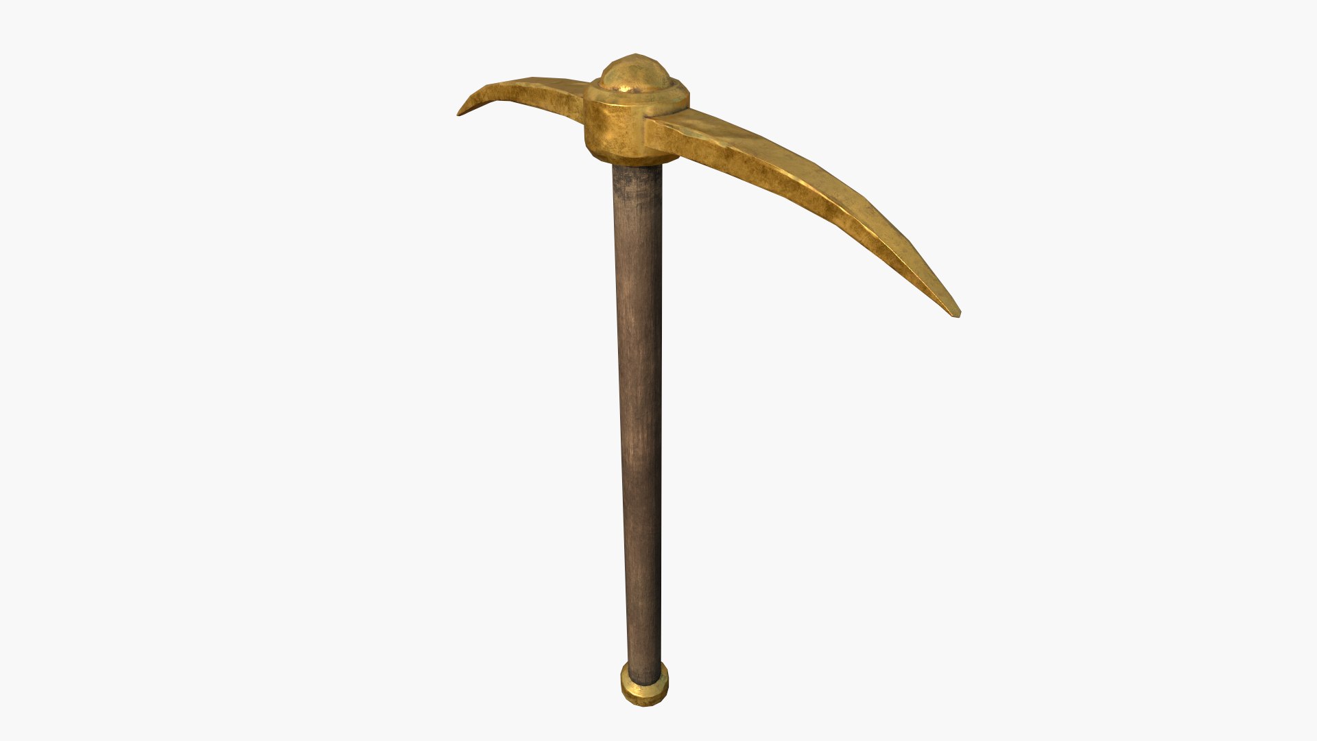 3D Model Golden Pickaxe Tools - TurboSquid 1694467
