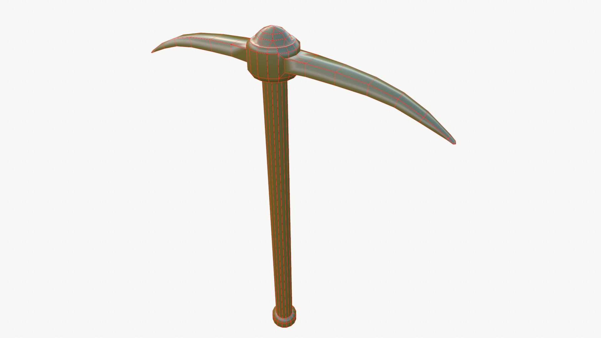 3D Model Golden Pickaxe Tools - TurboSquid 1694467