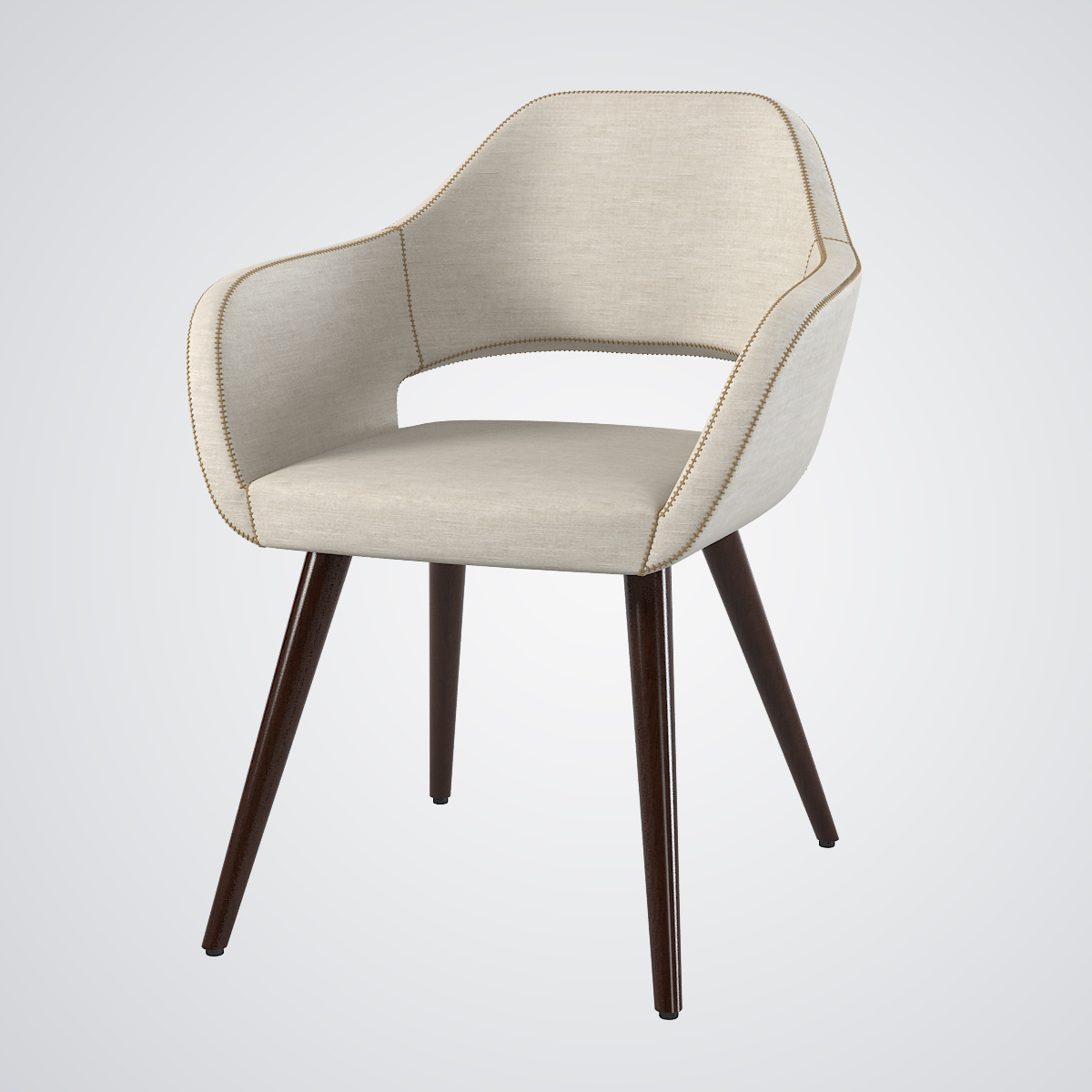 torre manu wood conical 3d model