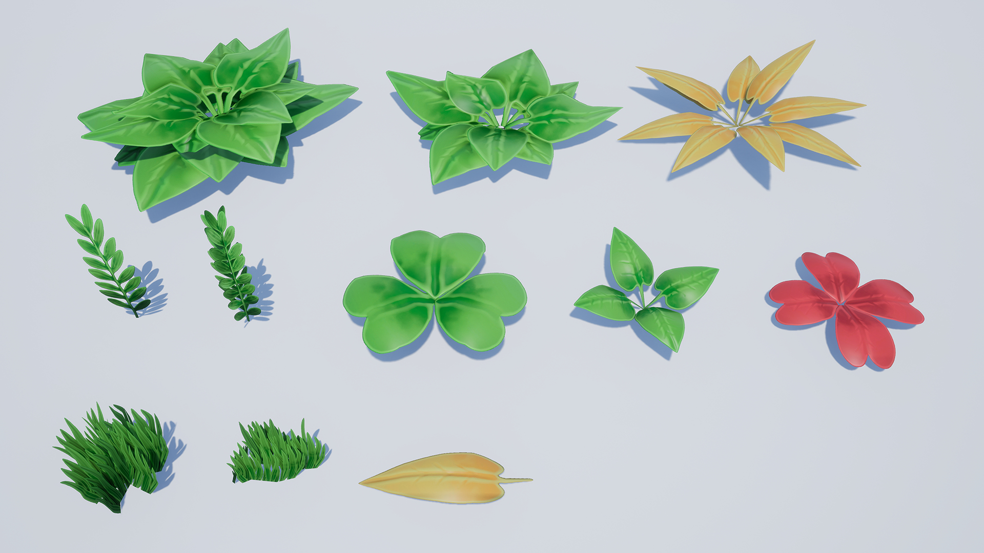 3D model stylized plants - games - TurboSquid 1708532