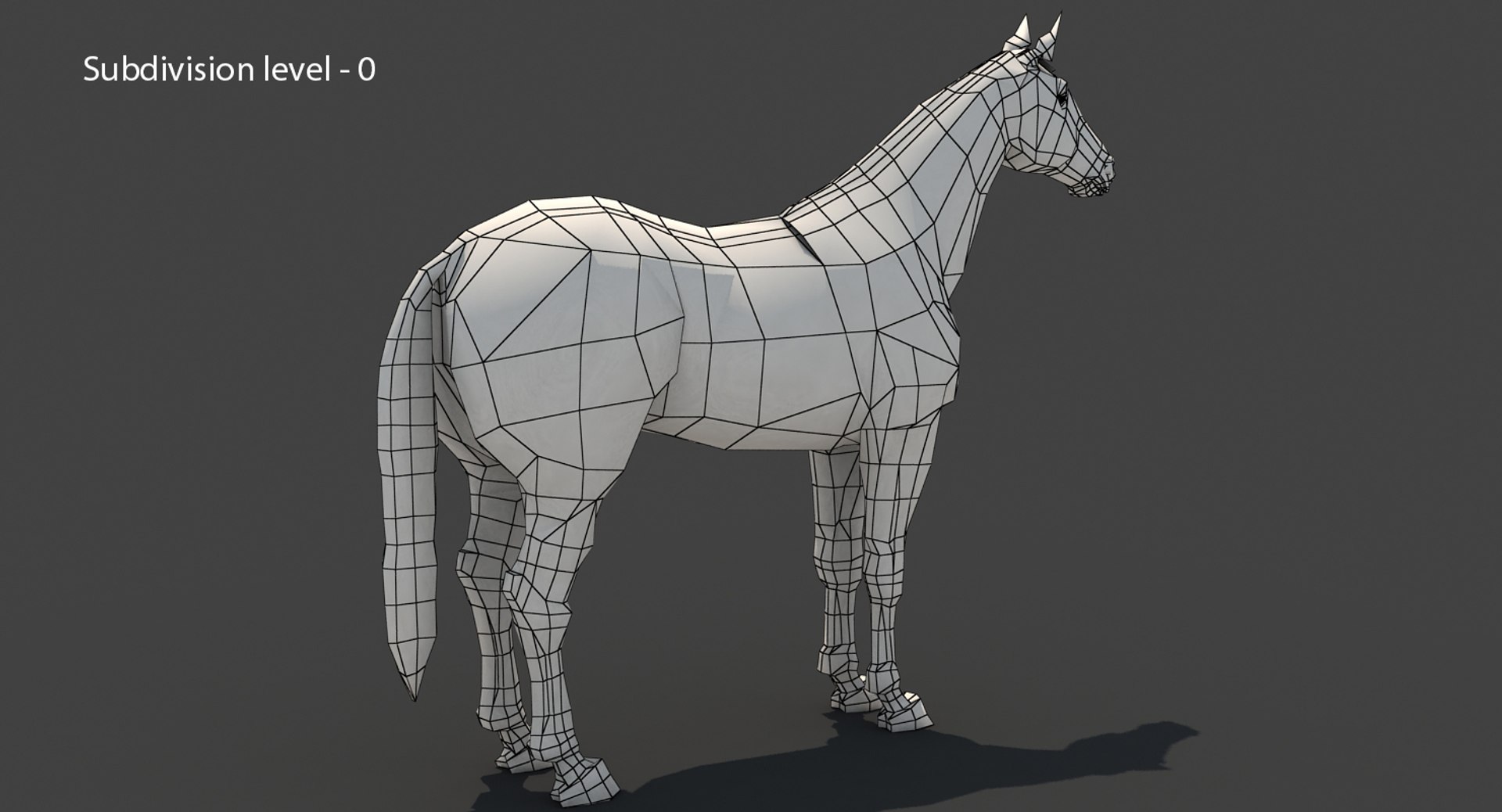 3dsmax Horse Mesh