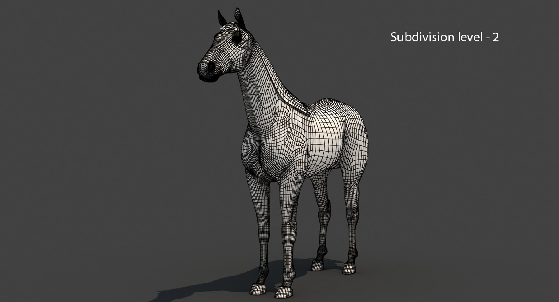 3dsmax Horse Mesh