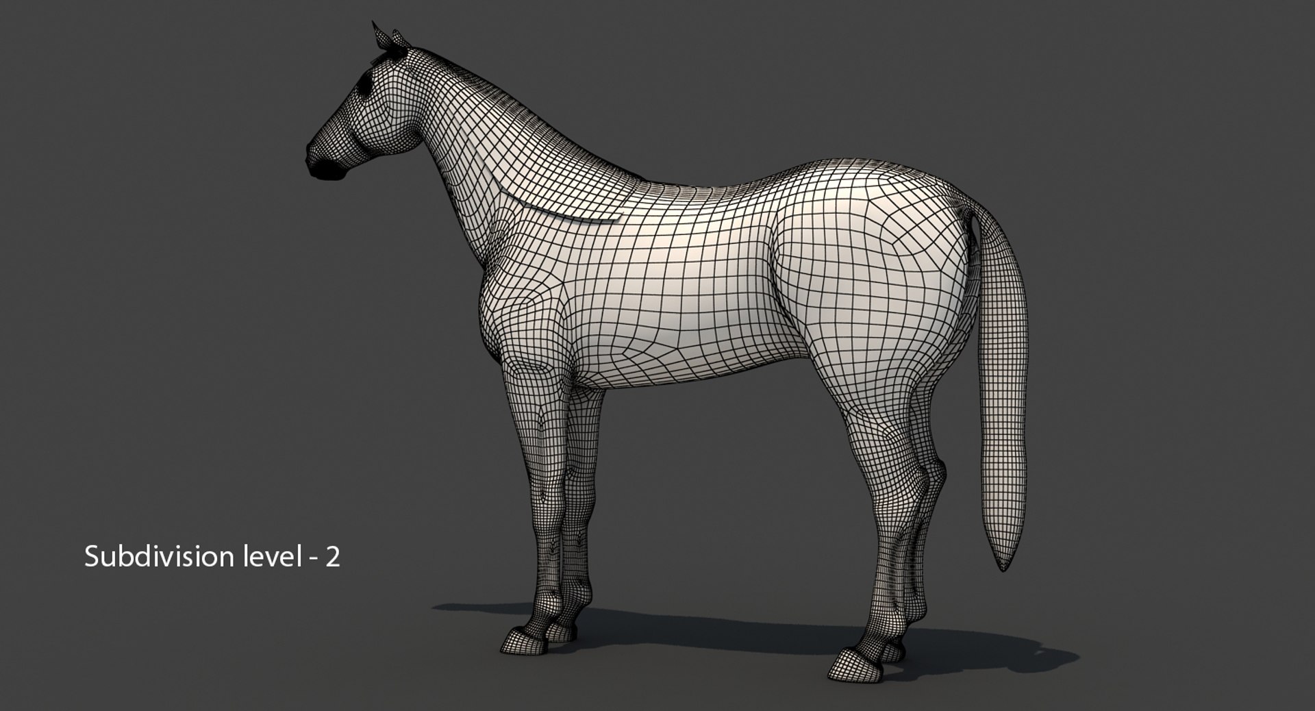 3dsmax Horse Mesh
