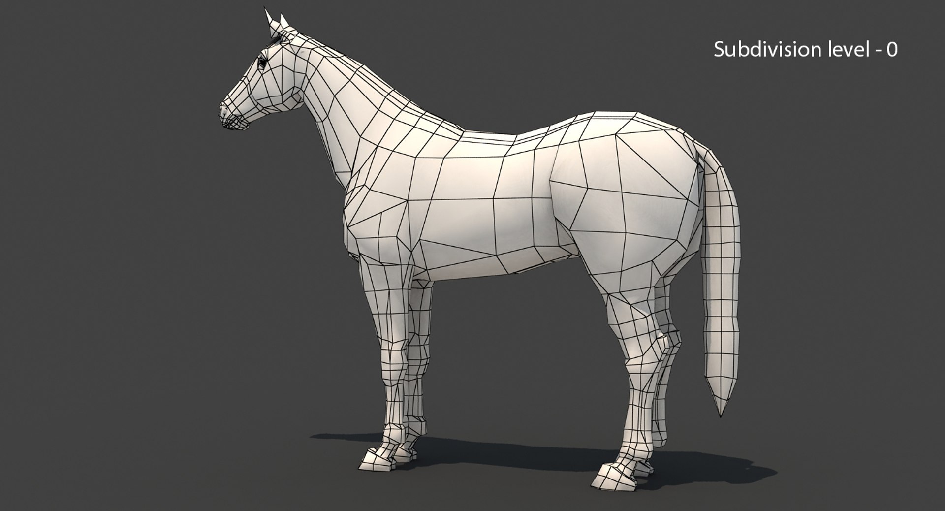 3dsmax Horse Mesh