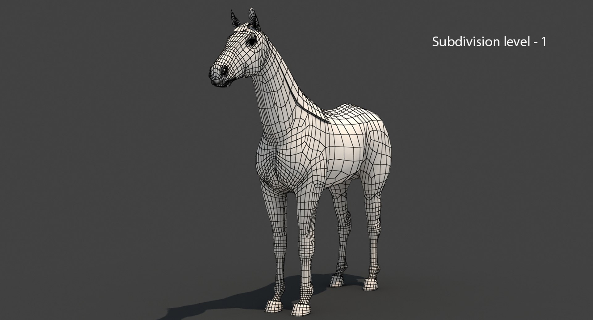 3dsmax Horse Mesh