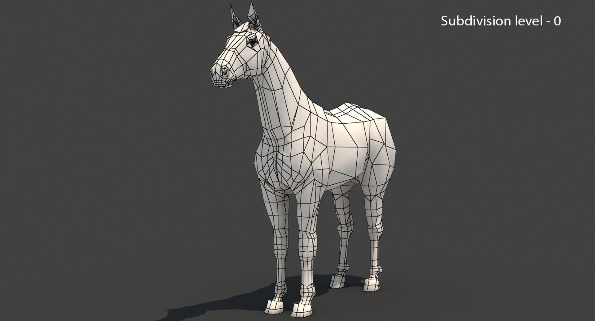 3dsmax Horse Mesh