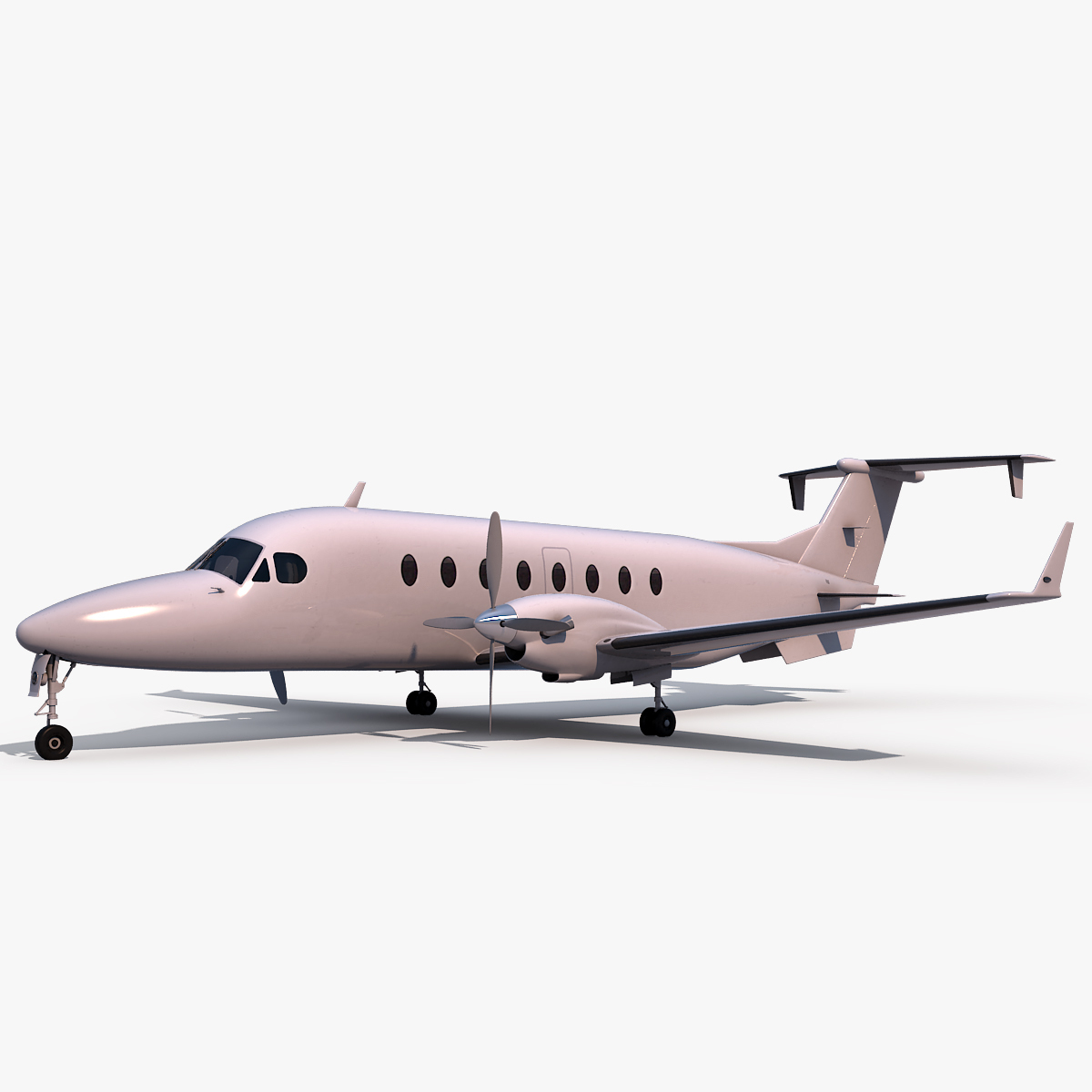 3d realistic passenger aircraft model