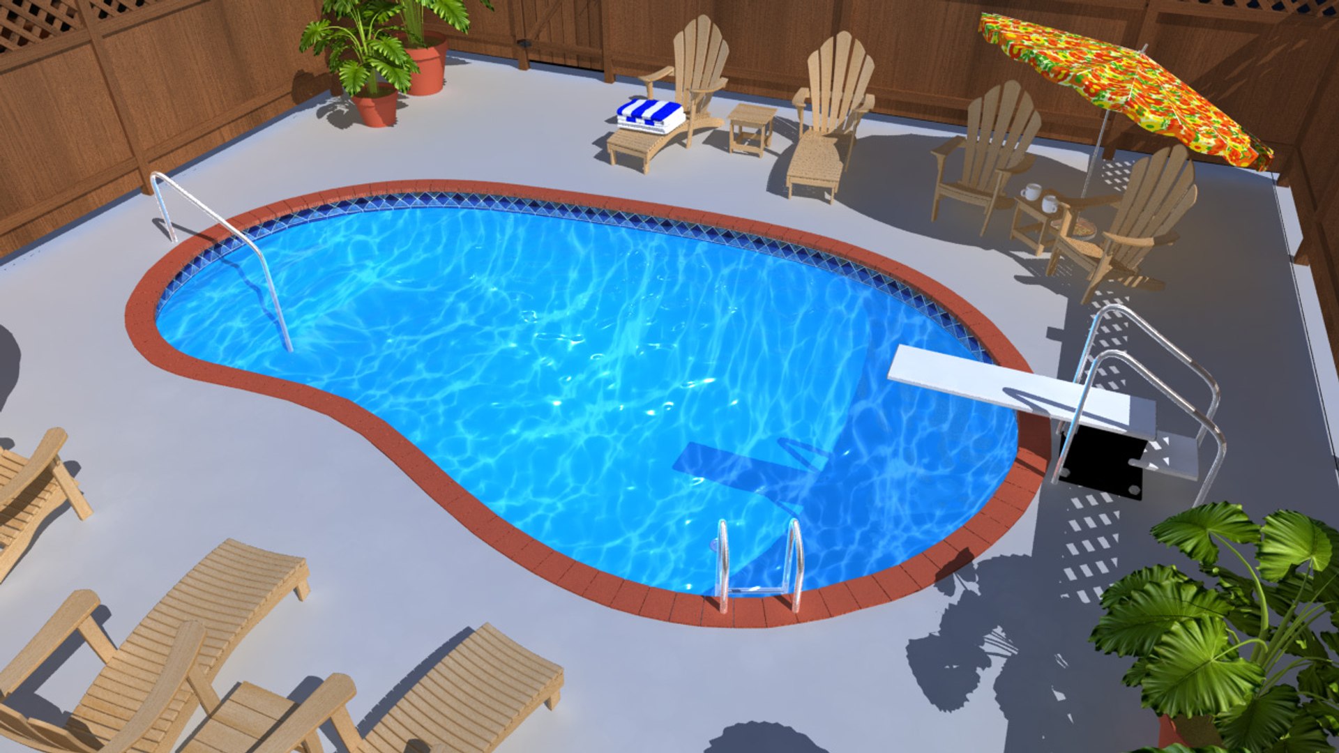 Swimming pool 3D - TurboSquid 1192717