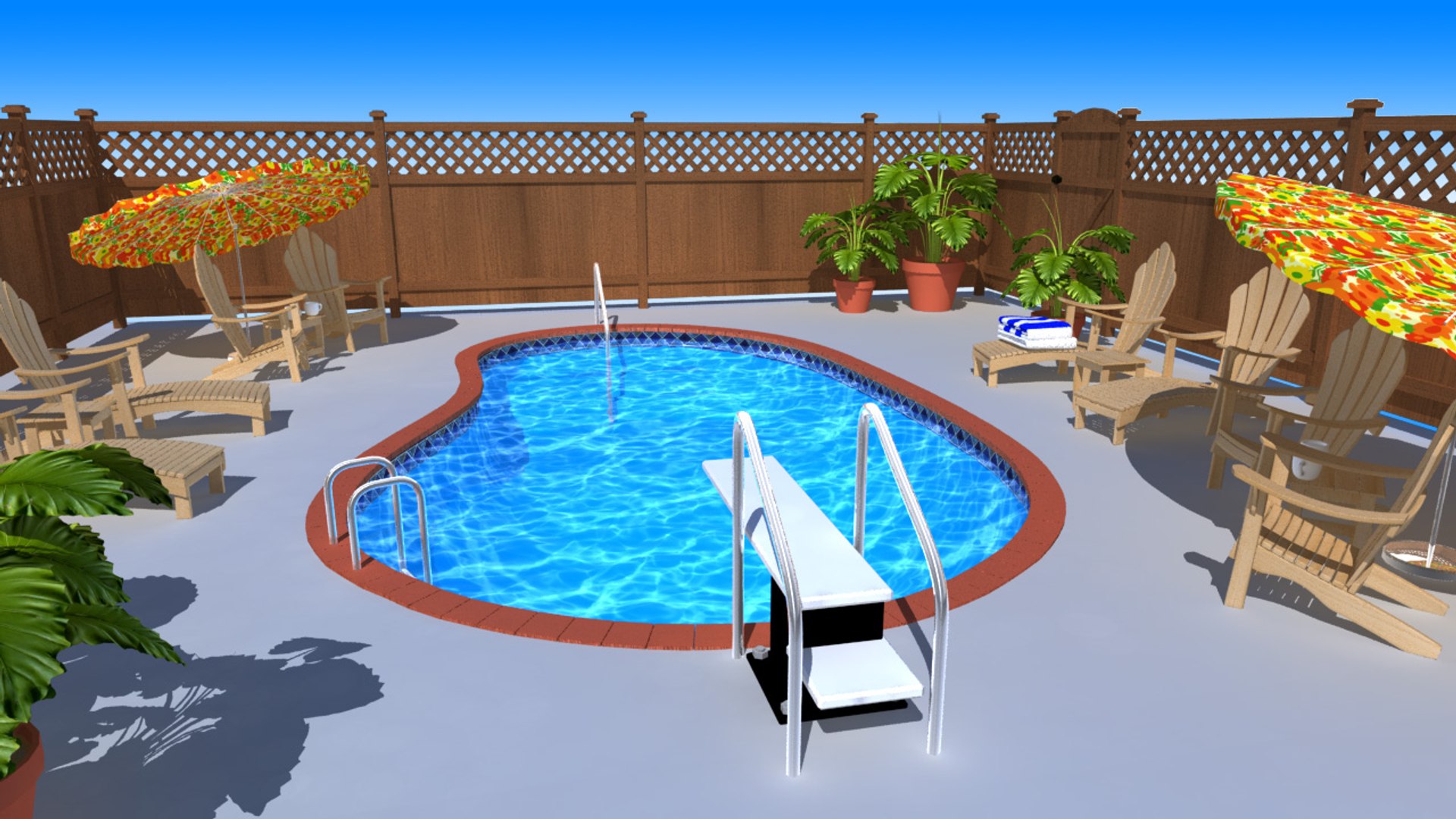 Swimming pool 3D - TurboSquid 1192717