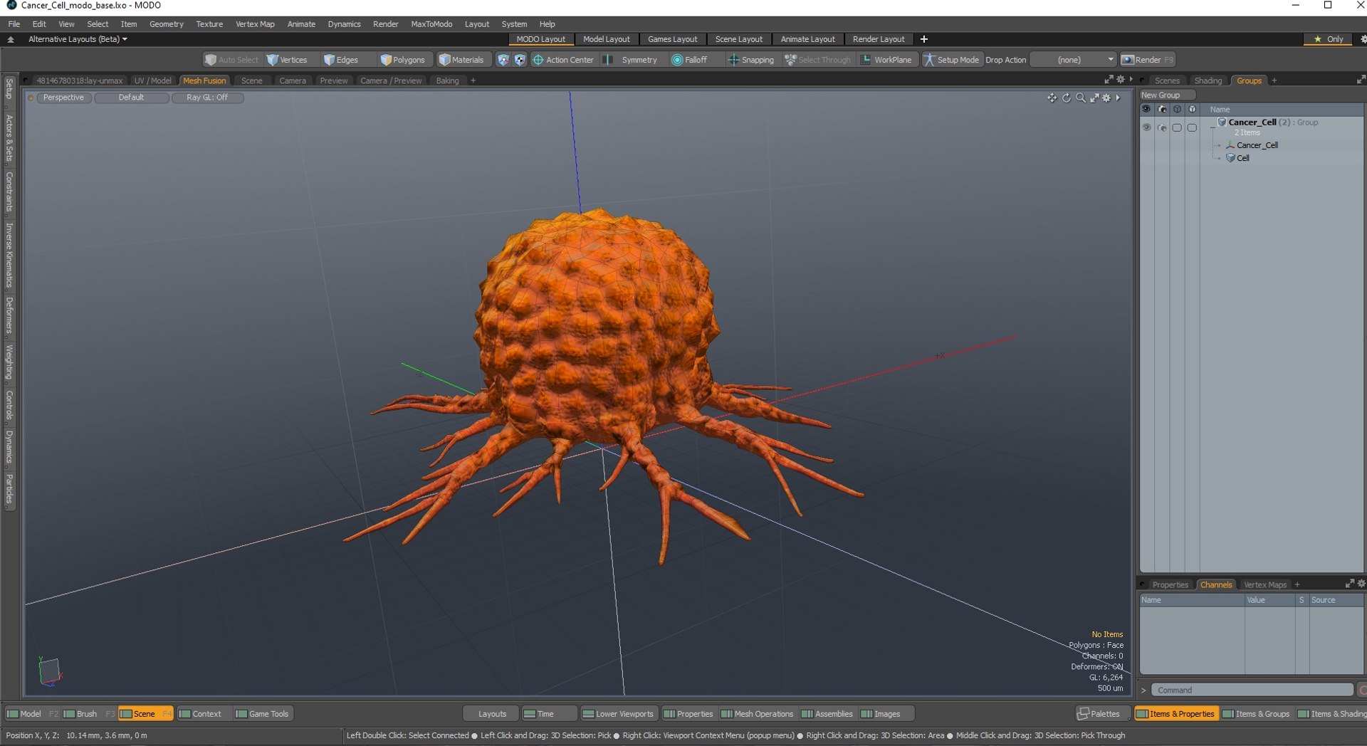3D Cancer Cell - TurboSquid 2202479