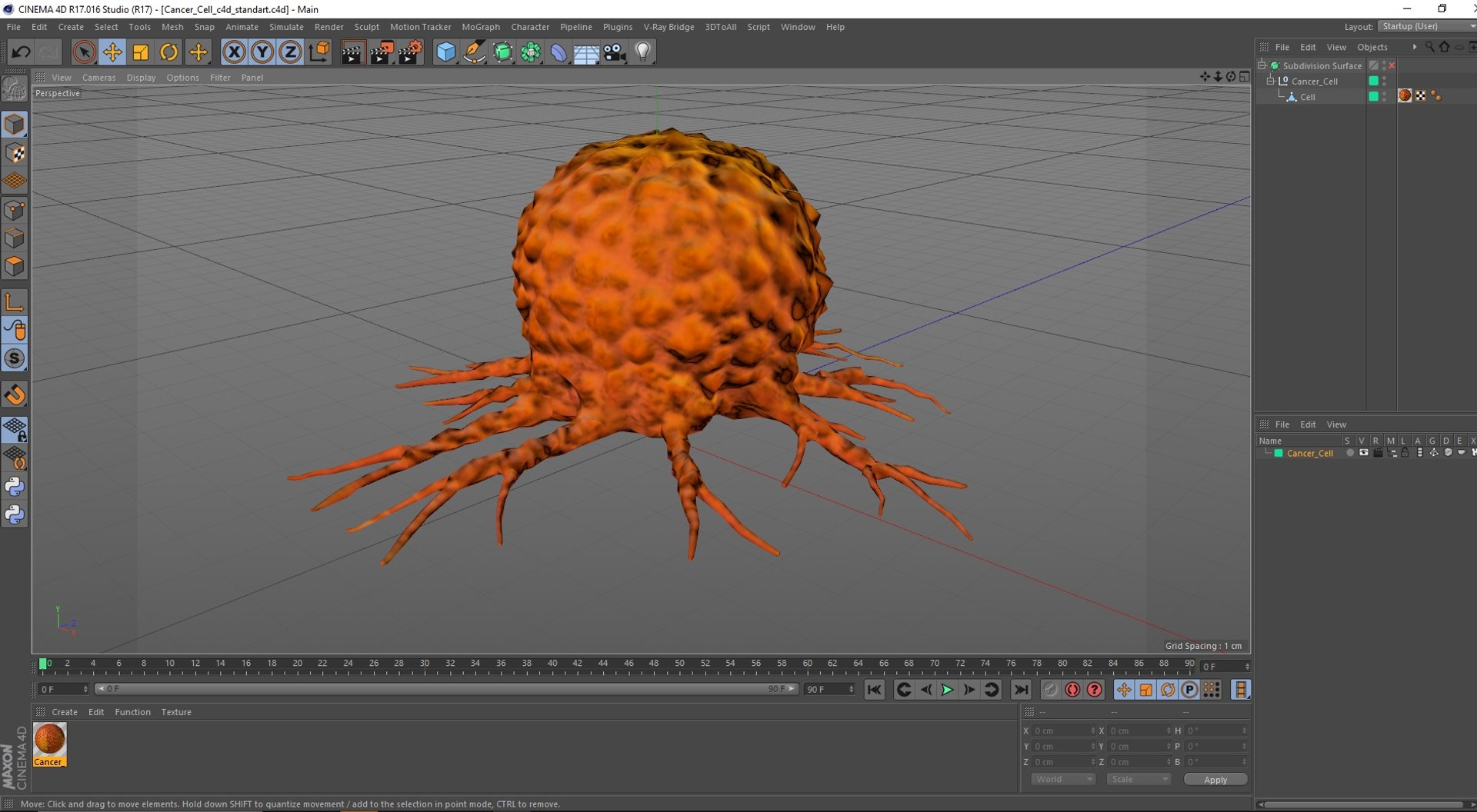 3D Cancer Cell - TurboSquid 2202479