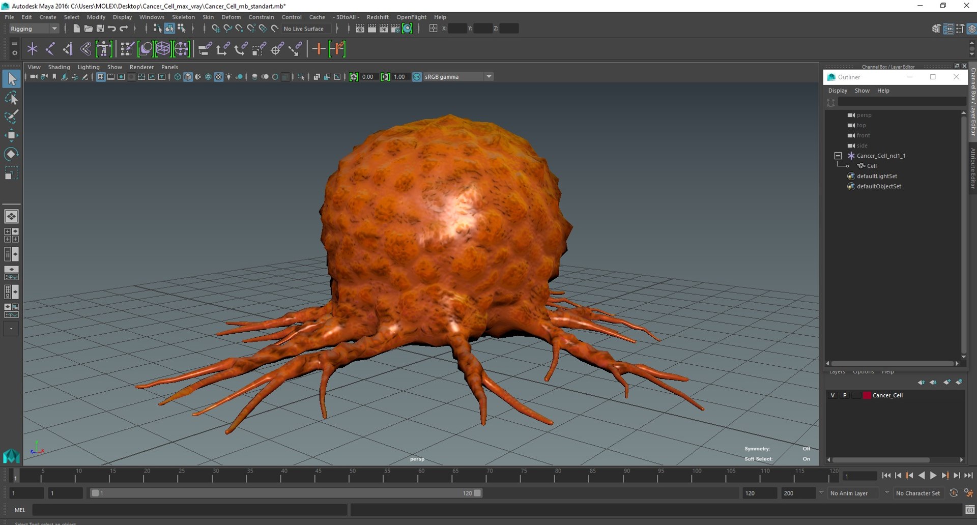 3D Cancer Cell - TurboSquid 2202479