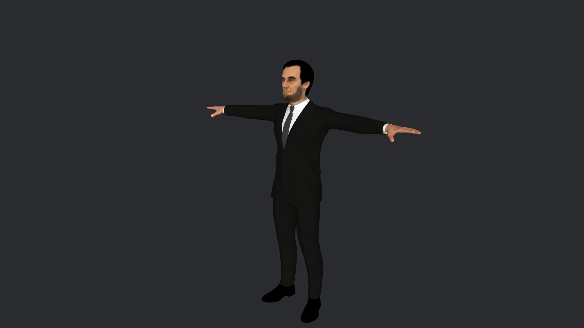3D Model Abraham Lincoln Hyper Realistic Full Body Fully Rigged 3D ...