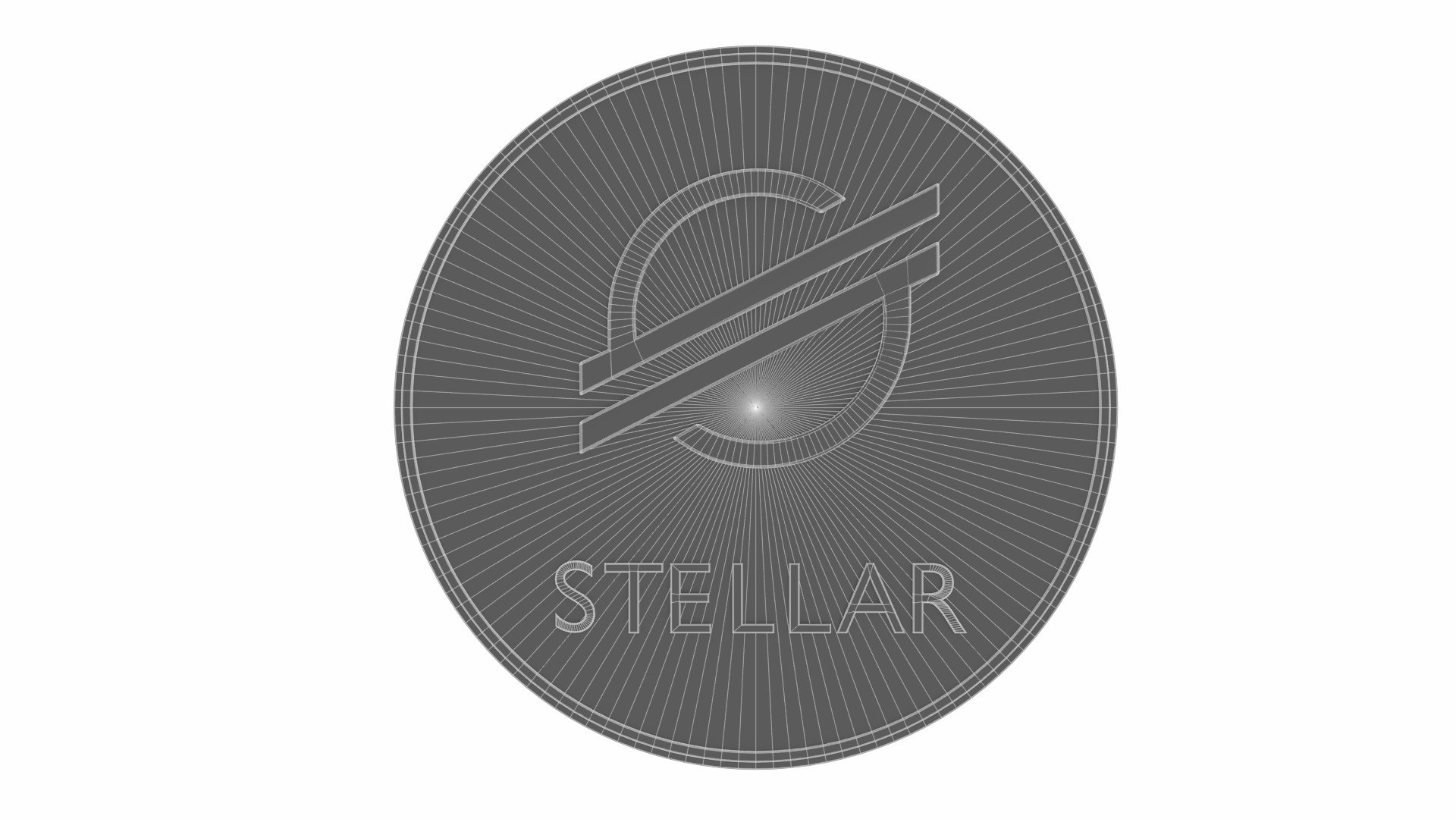 Stellar cryptocurrency sign model - TurboSquid 1823434