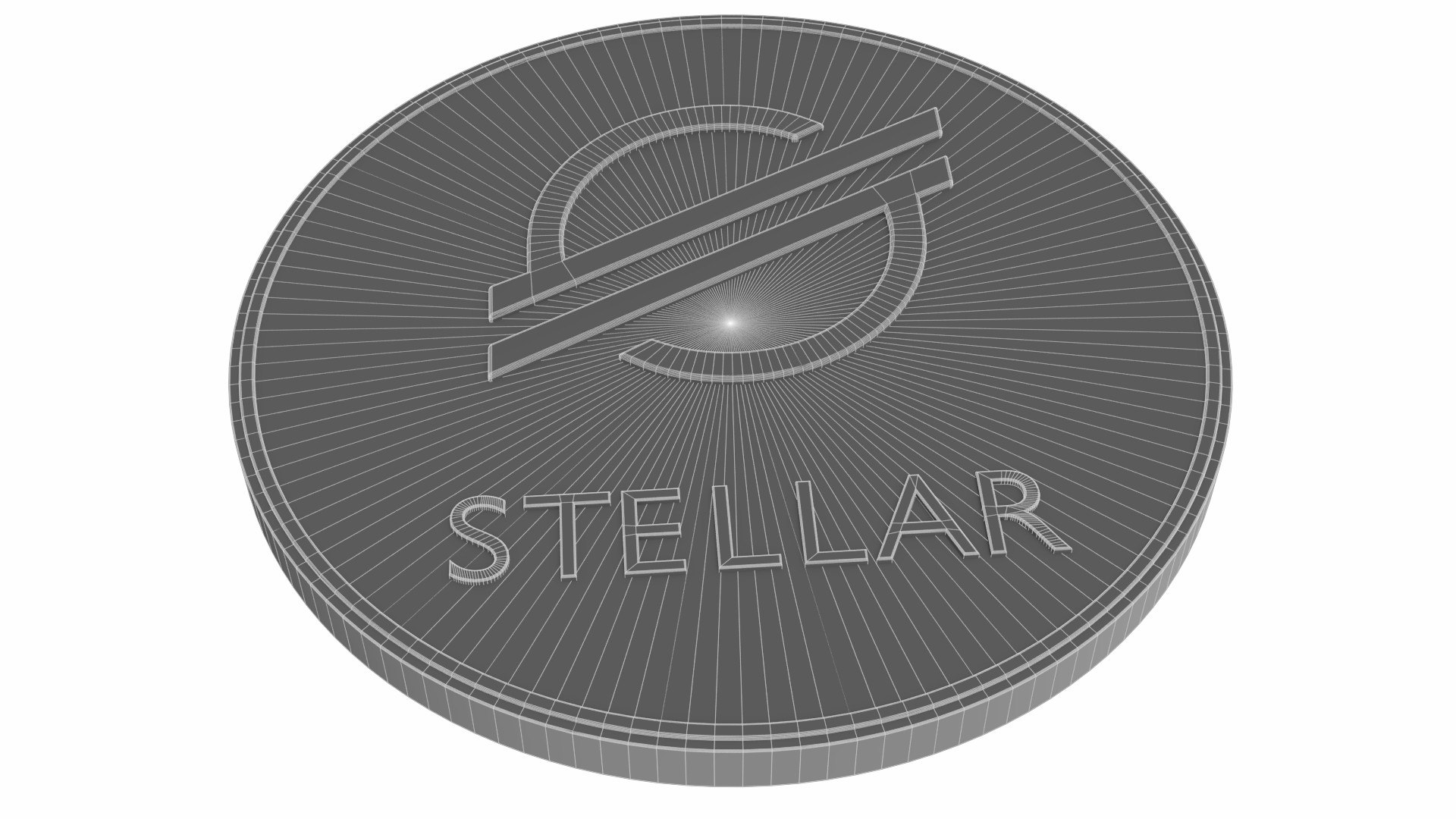 Stellar cryptocurrency sign model - TurboSquid 1823434
