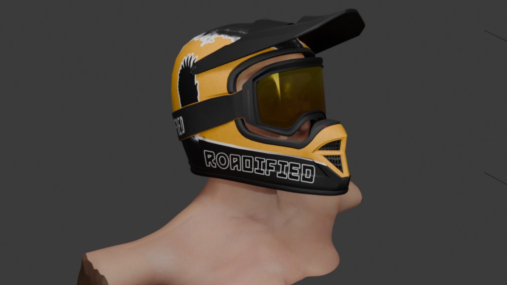 Roadified Motorcycle Helmet For Video Games 3D - TurboSquid 2283983