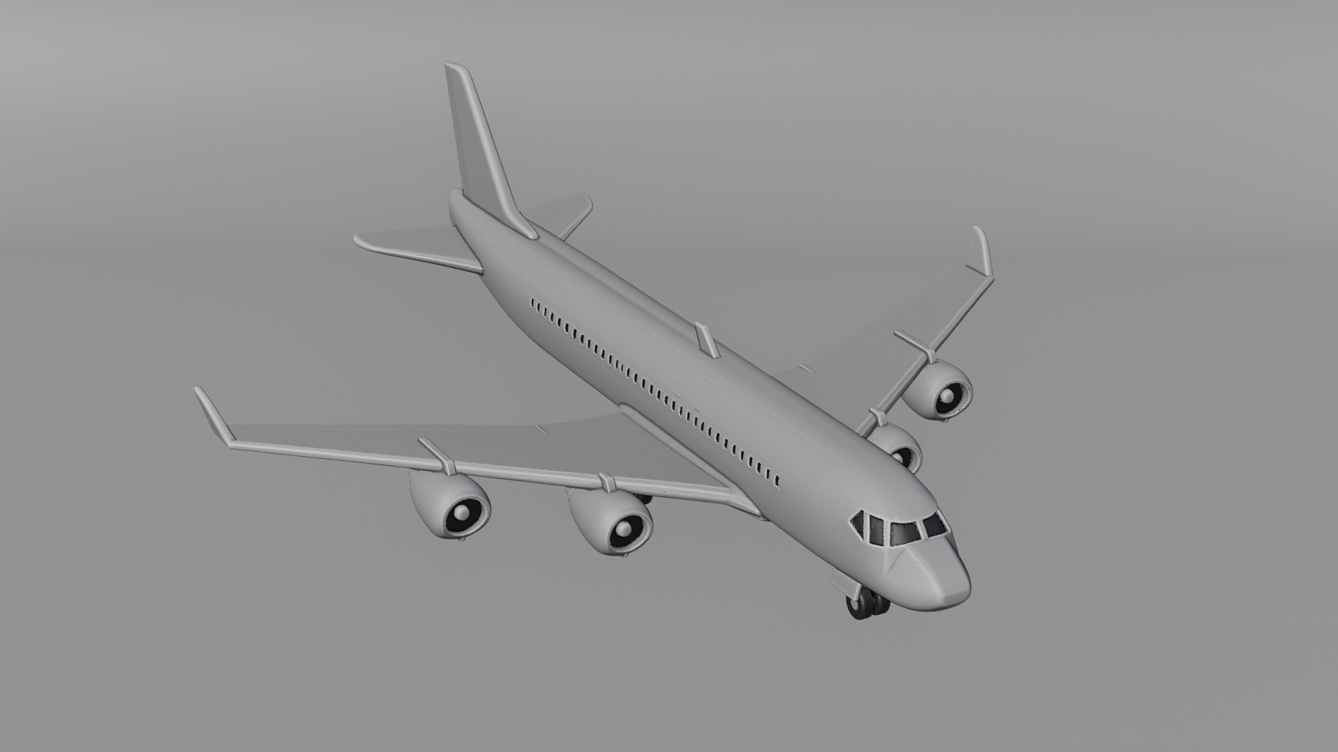 3D Commercial Airplane 3D Model Low Poly Aircraft Model - TurboSquid 2452032