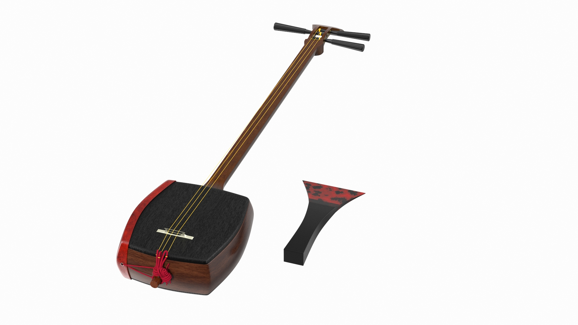 3D Shamisen Black - TurboSquid 1718533