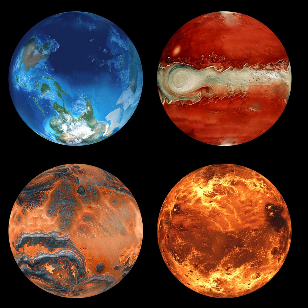 Alien Planet Pack 4 3D Model - TurboSquid 2174345