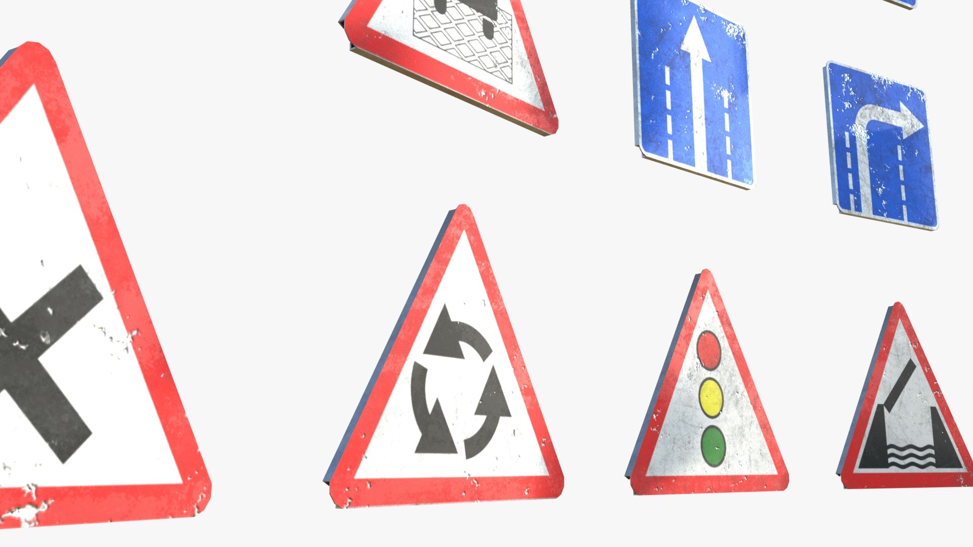 Realistic Street Signs Model - TurboSquid 1894952
