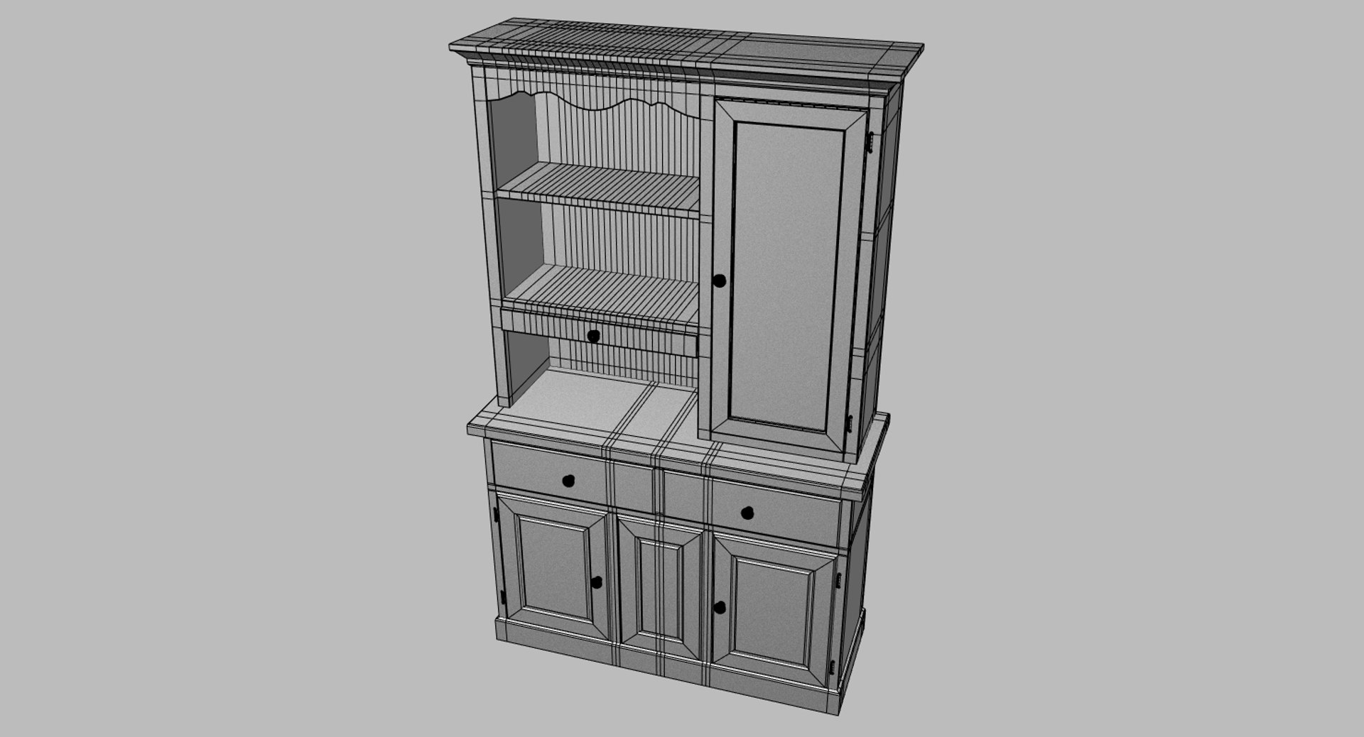 3d Kitchen Cabinet Model
